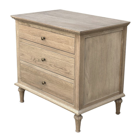 Emmerson Side Table - Large Weathered Oak – Hamptons Avenue